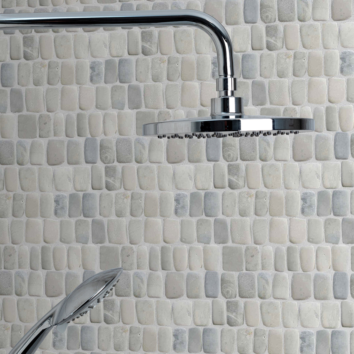 Canine Grey Pebble - Mosaic Tile Interlocking – Outer Island Pebbles